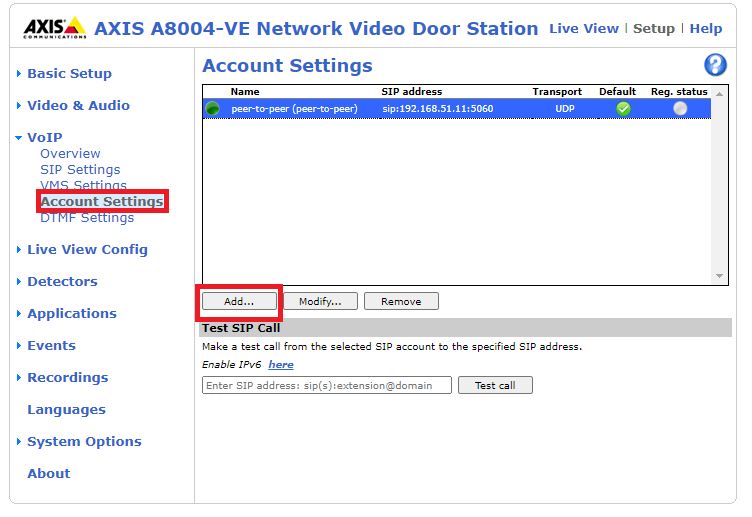 Axis door station - How to connect it to Mobile Video service - FAQ_My2N_private