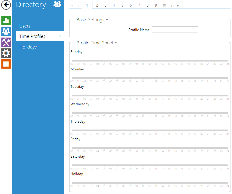 5.2.2 Time Profiles - Configuration manual for 2N IP intercoms