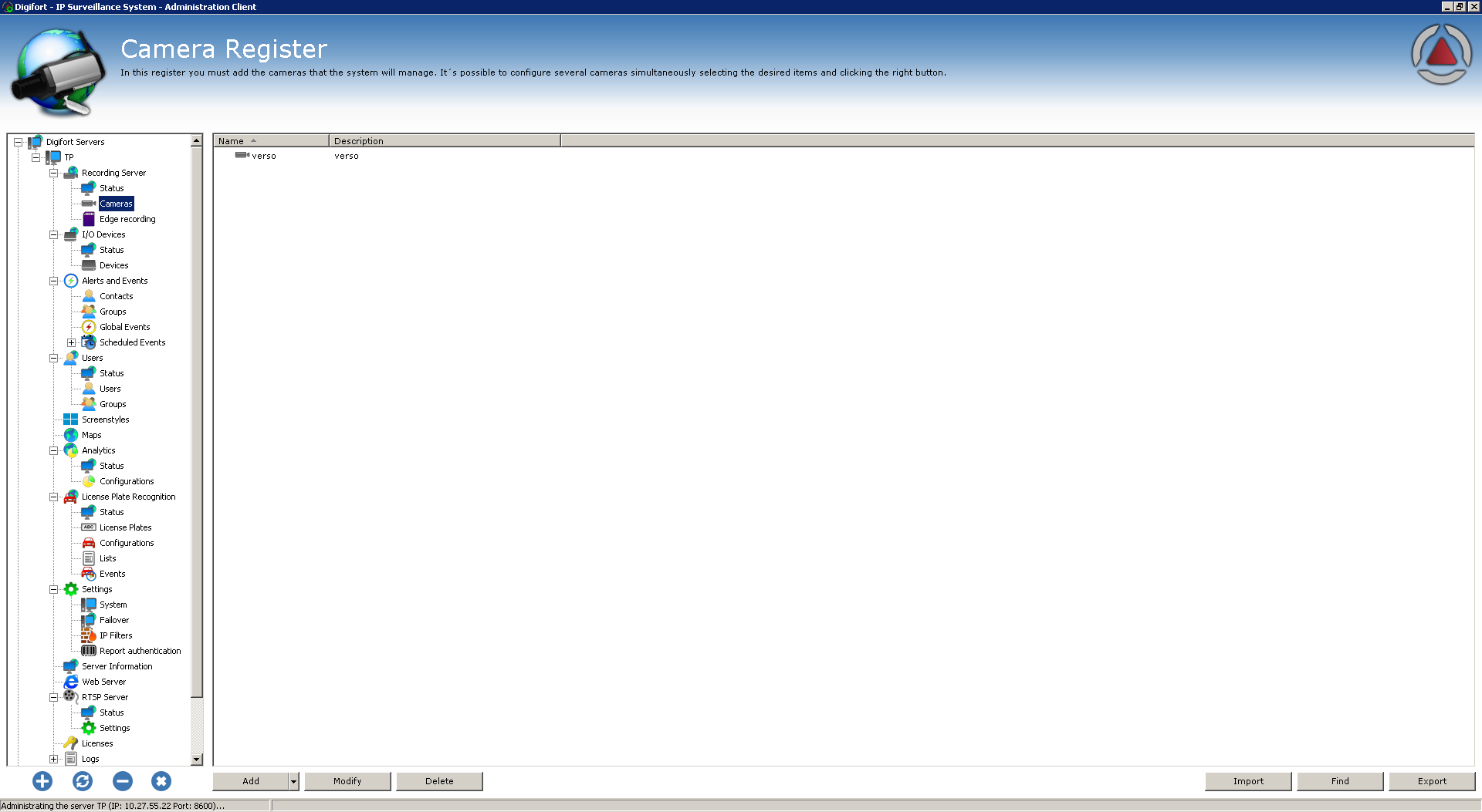 Digifort - Interoperability Manual
