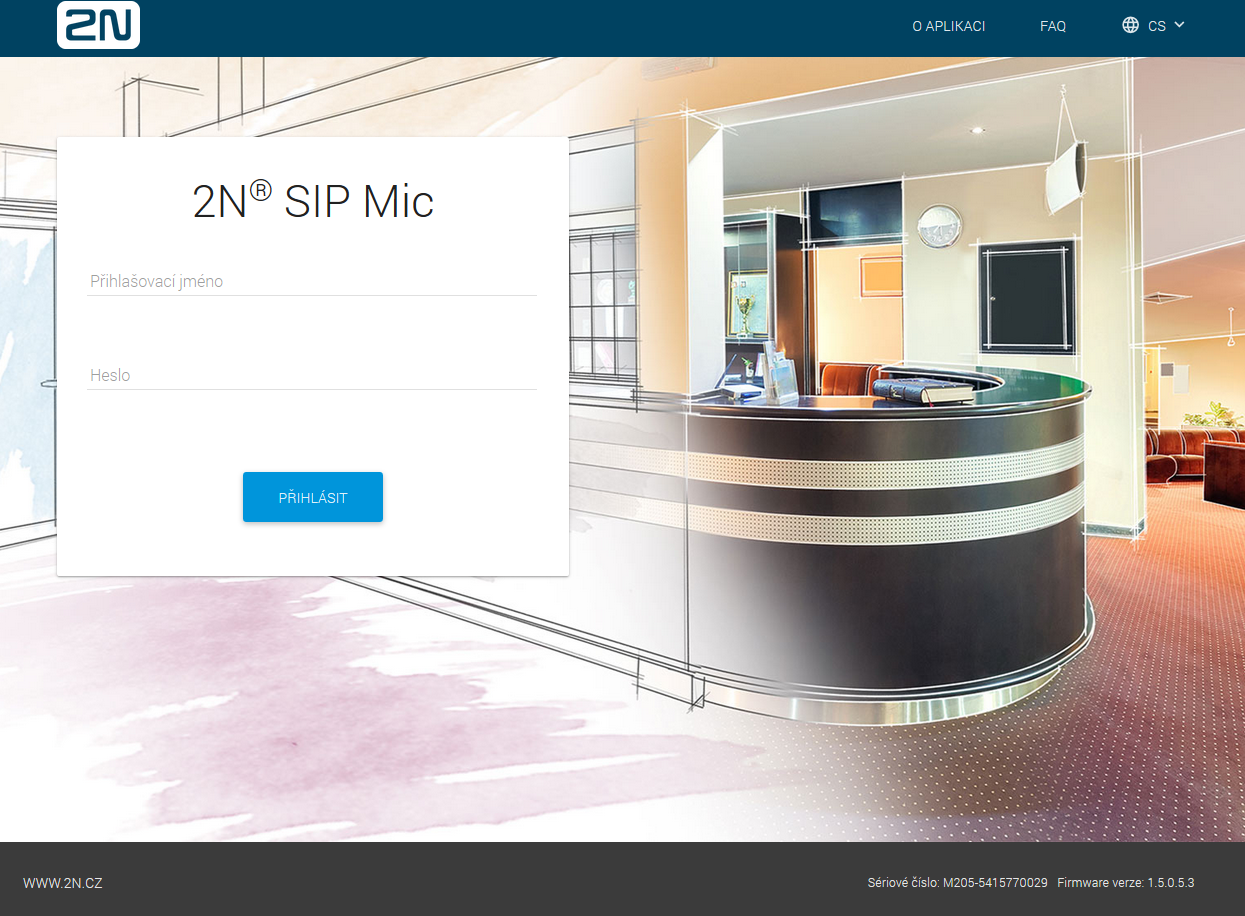 3.2.1 Expresní nastavení - Uživatelský manuál 2N® SIP Mic